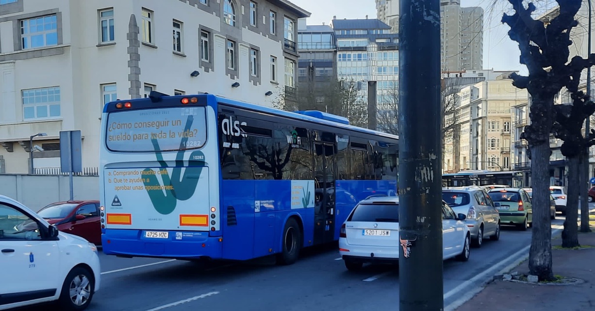 Publicidad en los Autobuses Interurbanos de Coruña