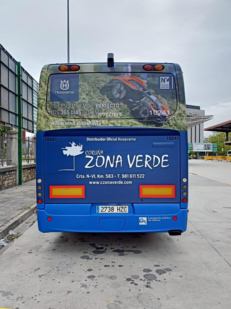 Publicidad en los Autobuses Interurbanos de Coruña